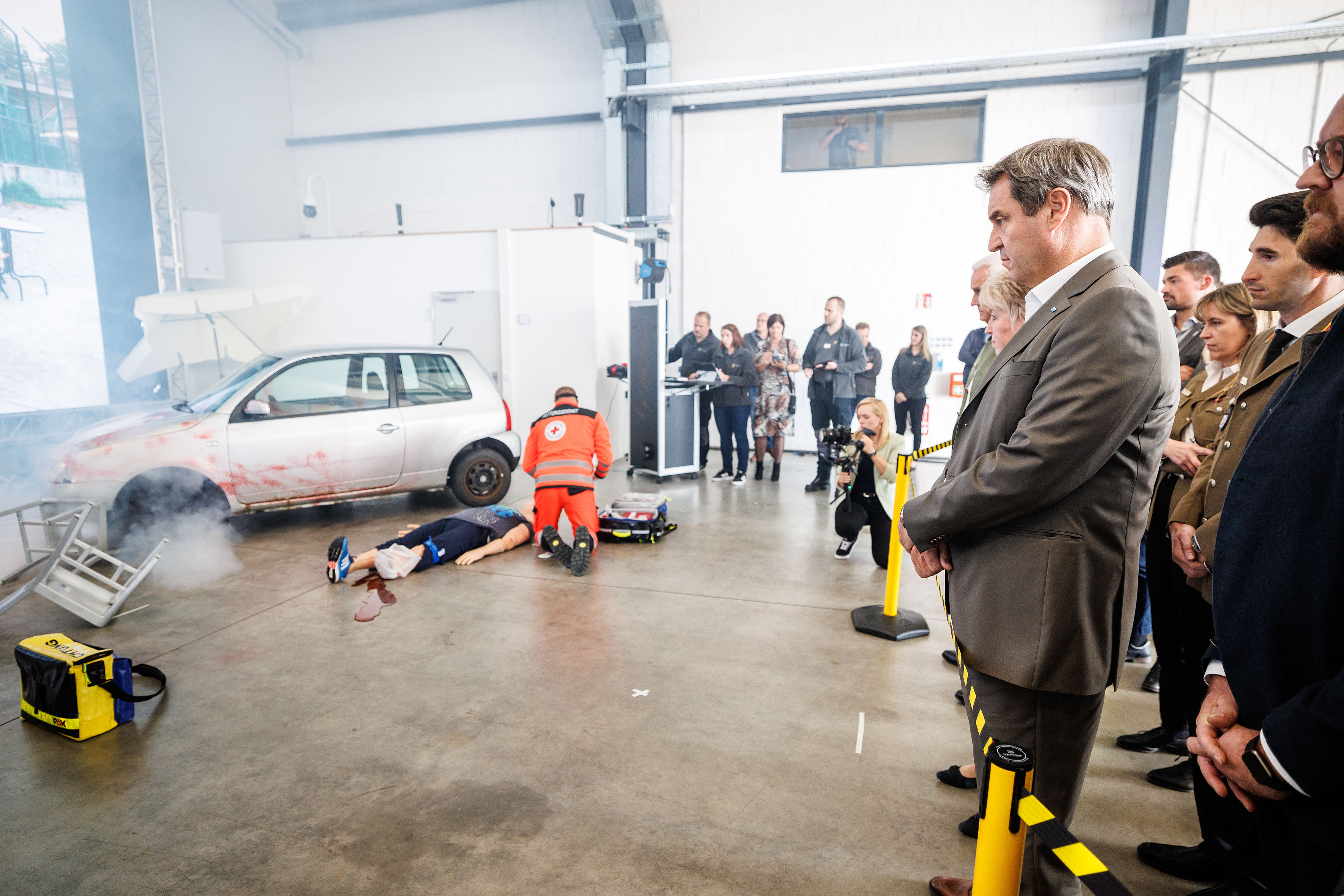Training für besondere Einsatzlagen: Ministerpräsident Dr. Markus Söder ...