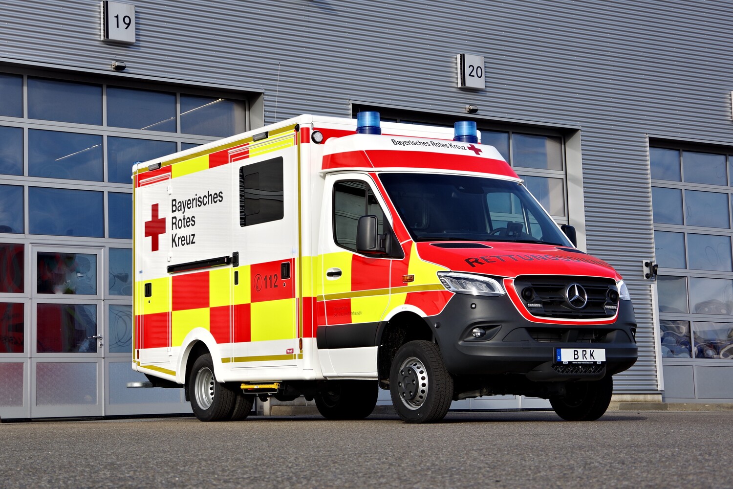 Bayerns aktueller Allrad-Rettungswagen - BRK